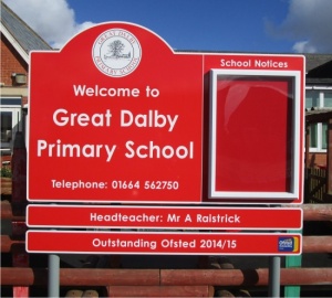 Single Superior External School Notice Board - Signs 4 Schools